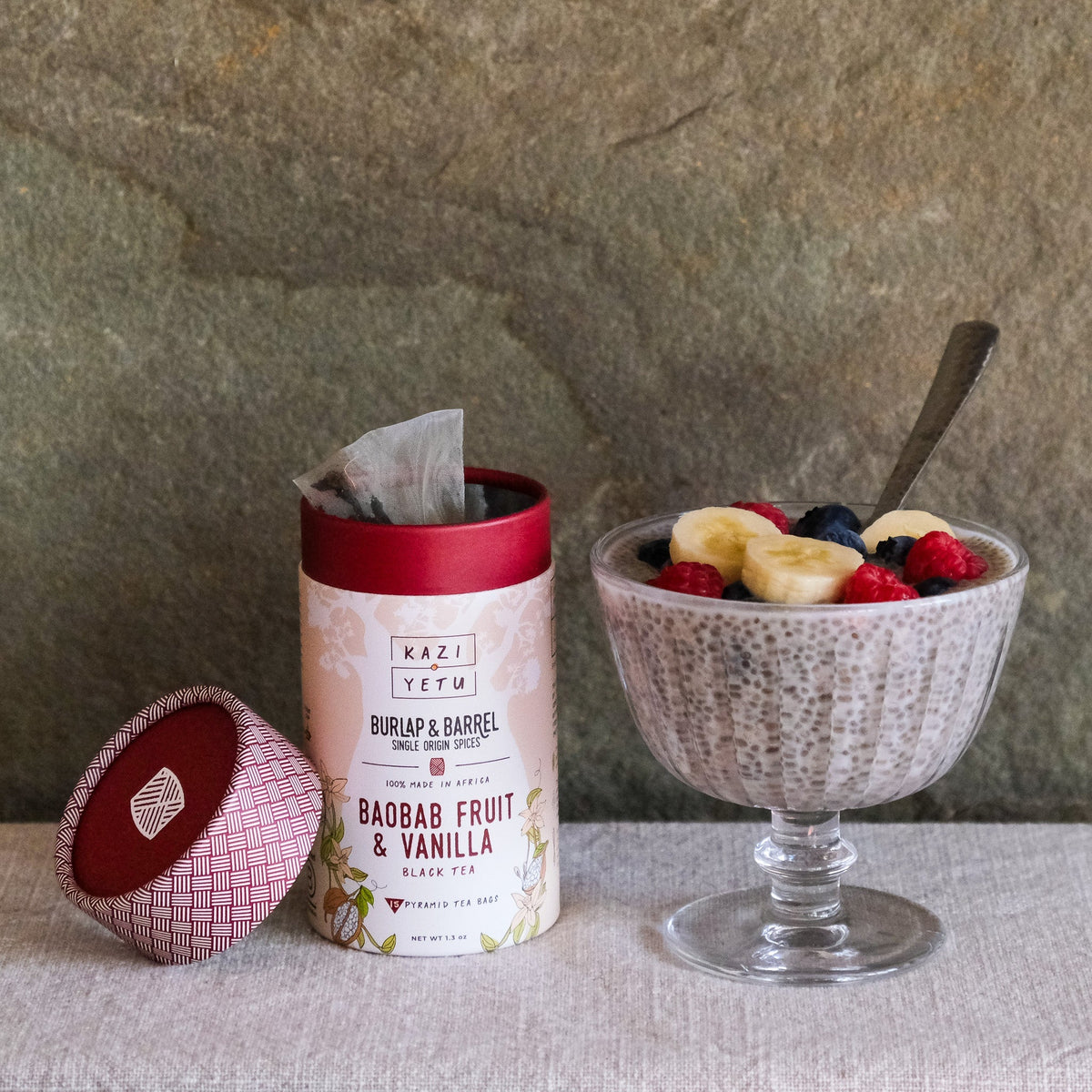 Baobab Vanilla Tea Chia Pudding – Burlap & Barrel