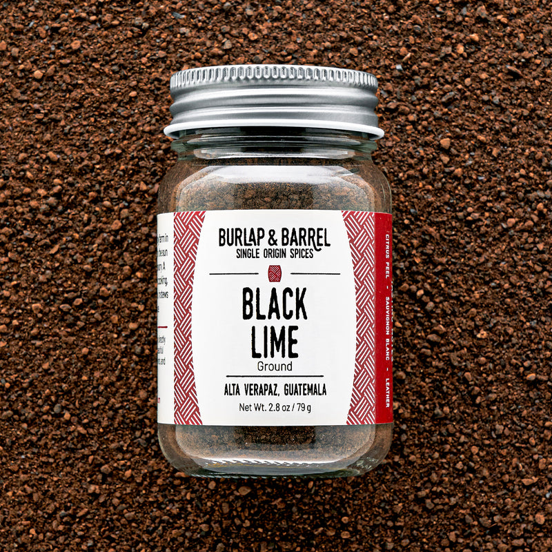 Ground Black Lime Powder • Tart & Savory Omani Lime | Burlap & Barrel