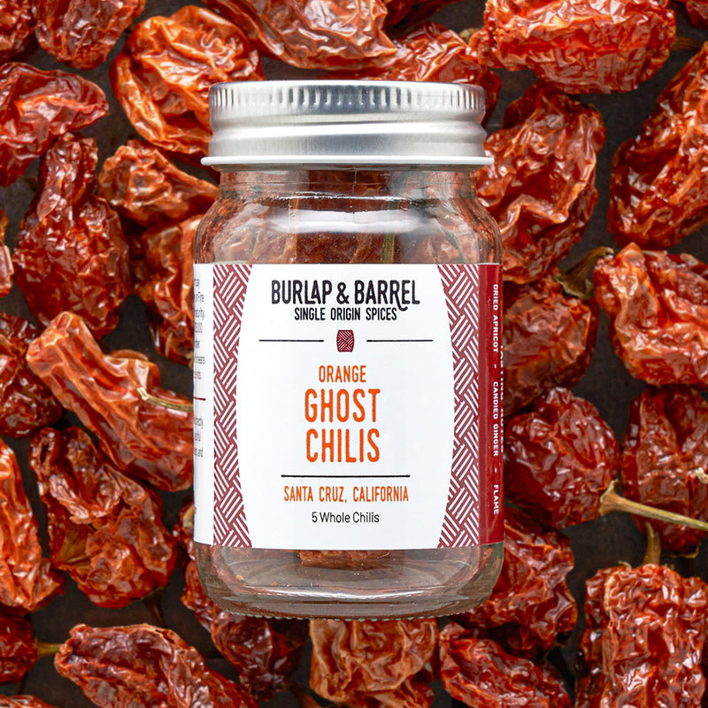 Orange Ghost Chilis • Smoky, Sweet & Fiery Heat | Burlap & Barrel
