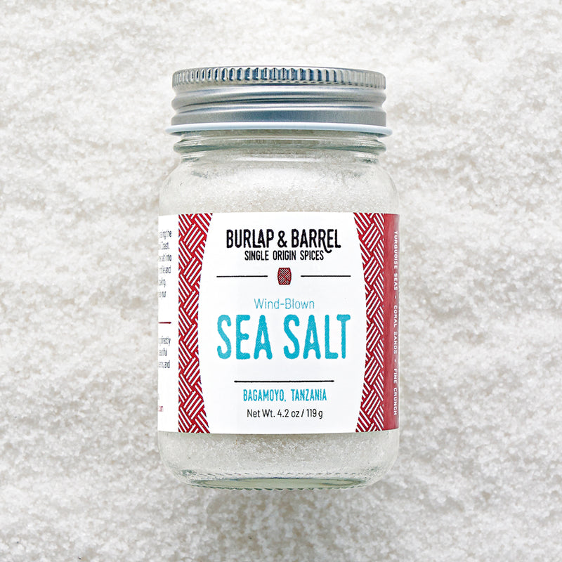 Wind-Blown Sea Salt • Solar-Dried Tanzanian Sea Salt | Burlap & Barrel