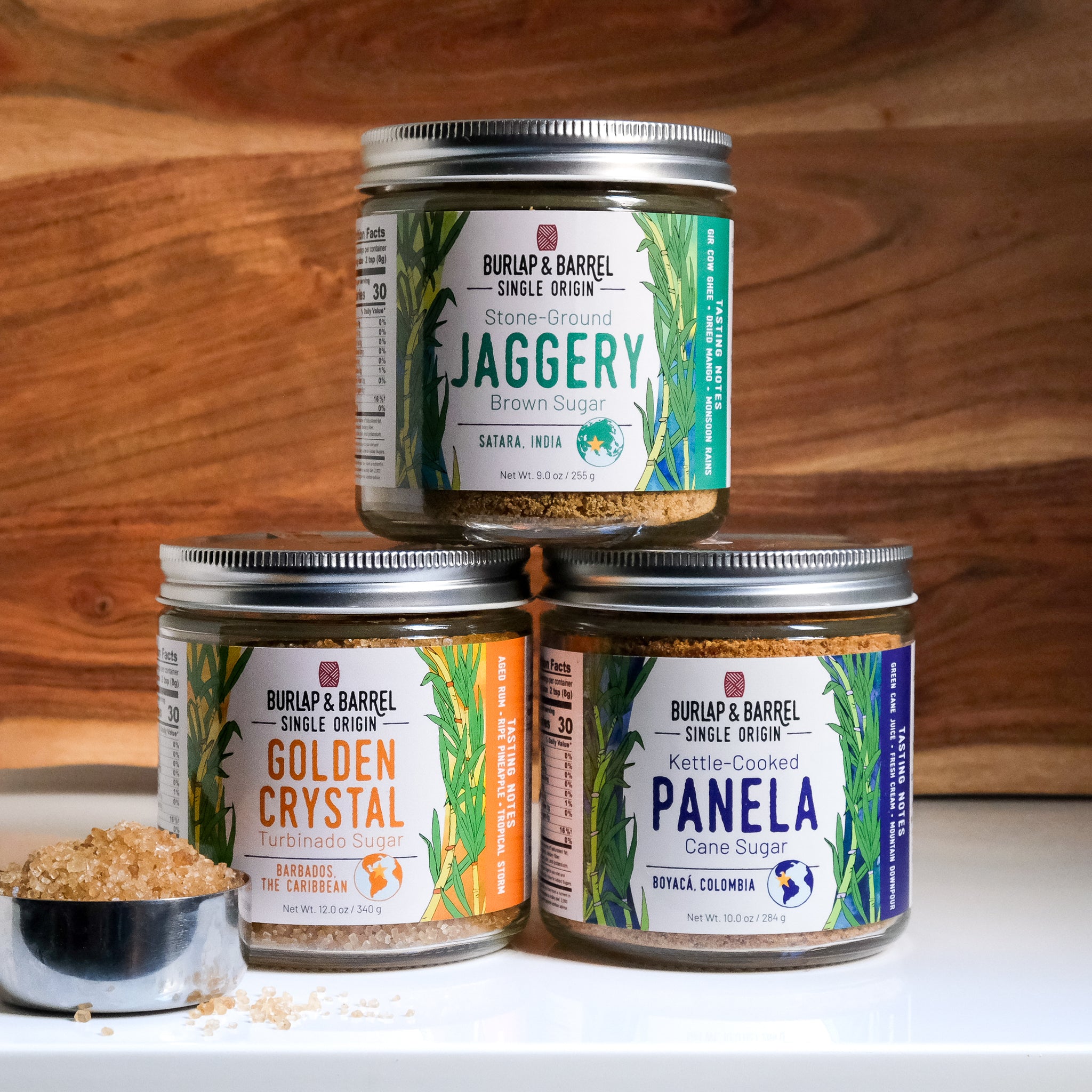 Single Origin Sugars Trio – Burlap & Barrel