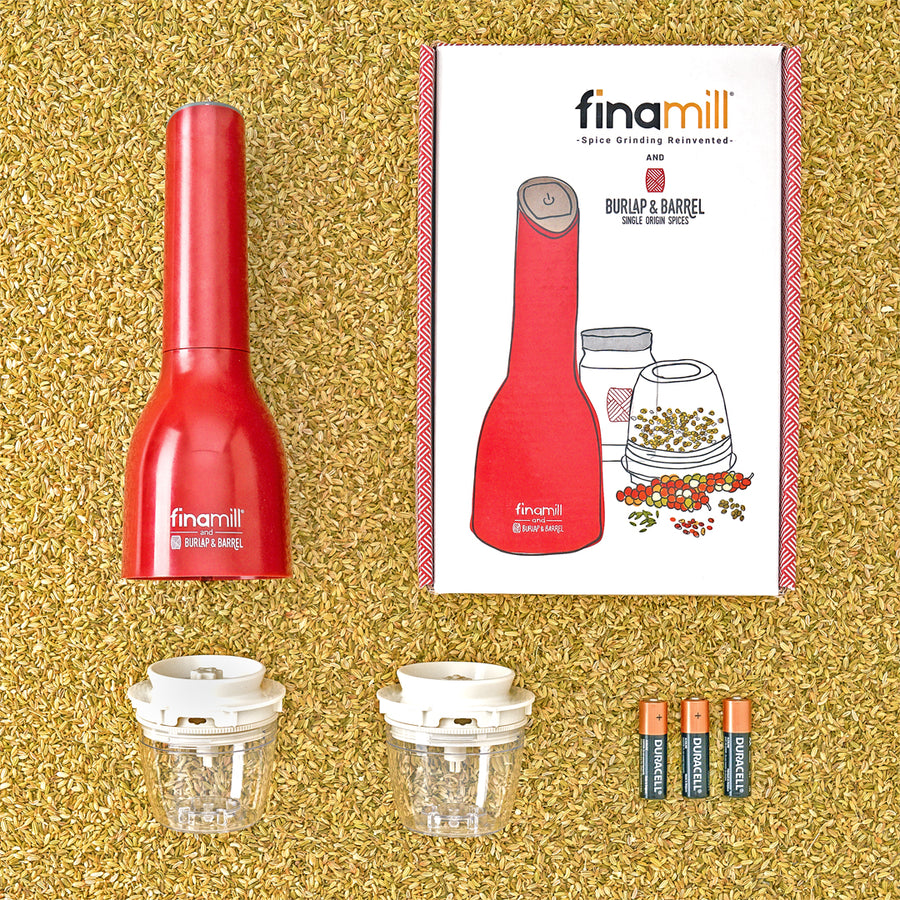 FinaMill Spice Grinder • One-Handed Electric Mill | Burlap & Barrel